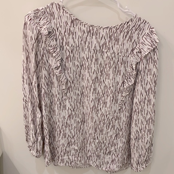 Tops | Loft Ruffle Blouse Super Cute | Poshmark